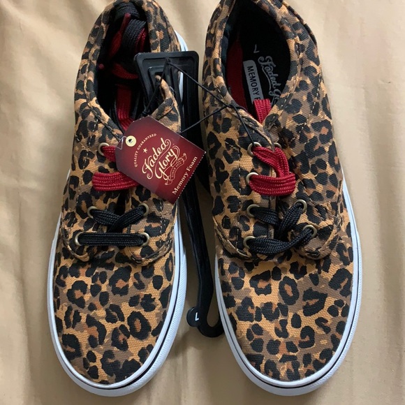 Faded Glory | Shoes | Faded Glory Leopard Animal Cheetah Print Sneakers ...